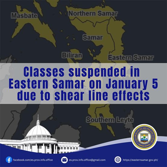 Eastern Samar Governor Suspends Classes Province-Wide Due to Shear Line ...